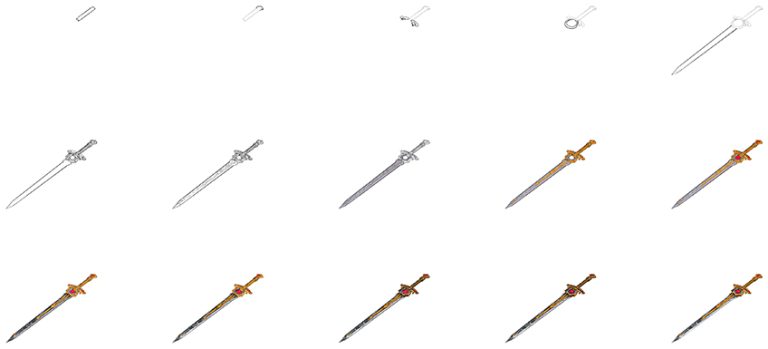 How to Draw a Sword - Create a Drawing of a Sword in 15 Easy Steps