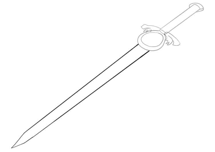 How to Draw a Sword - Create a Drawing of a Sword in 15 Easy Steps