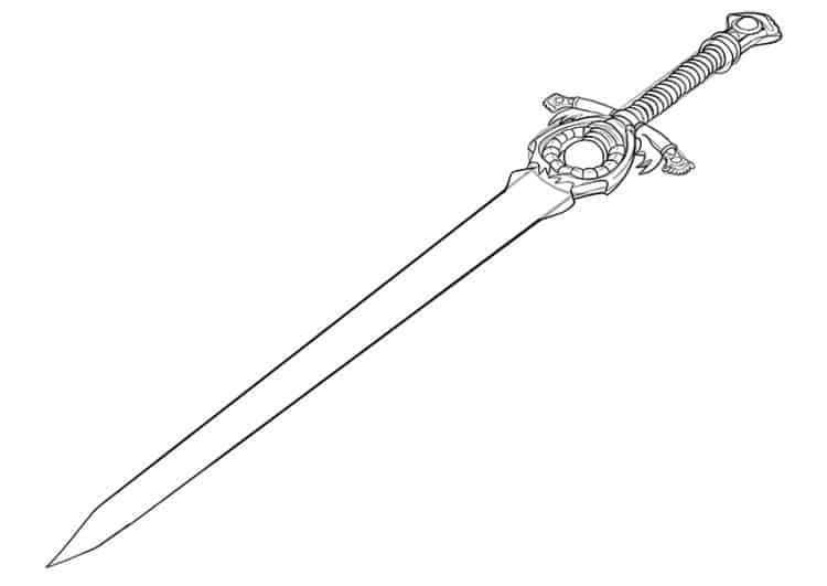 How to Draw a Sword - Create a Drawing of a Sword in 15 Easy Steps