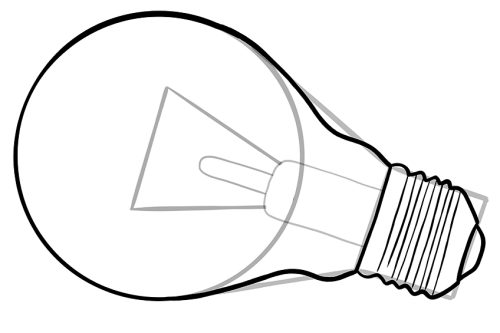 How to Draw a Light Bulb - Step-by-Step Tutorial
