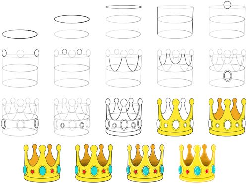 How to Draw a Crown - Create Your Own Royal Headgear Picture