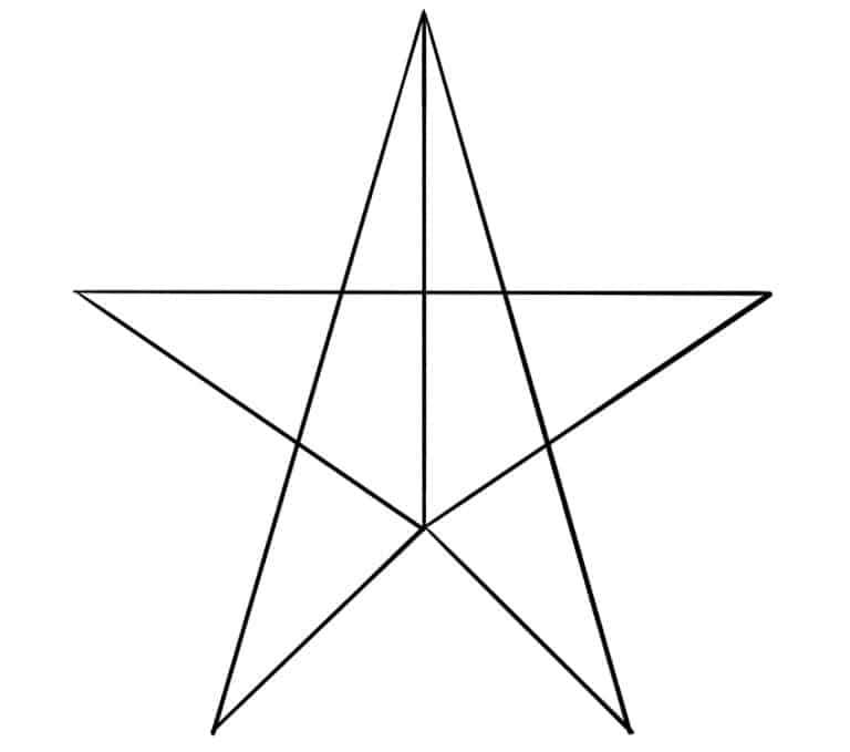 How to Draw a Star - Drawing a Five-Pointed Star With Triangles