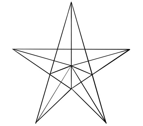 How to Draw a Star - Drawing a Five-Pointed Star With Triangles