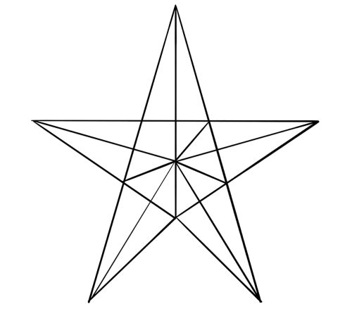 How to Draw a Star - Drawing a Five-Pointed Star With Triangles