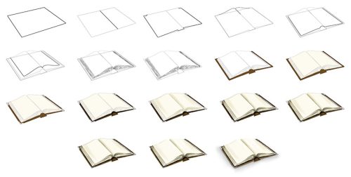 How to Draw a Book - Create Your Own Picture of an Open Book