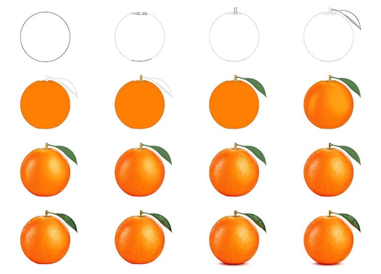 How to Draw an Orange - Our Simple Drawing Tutorial